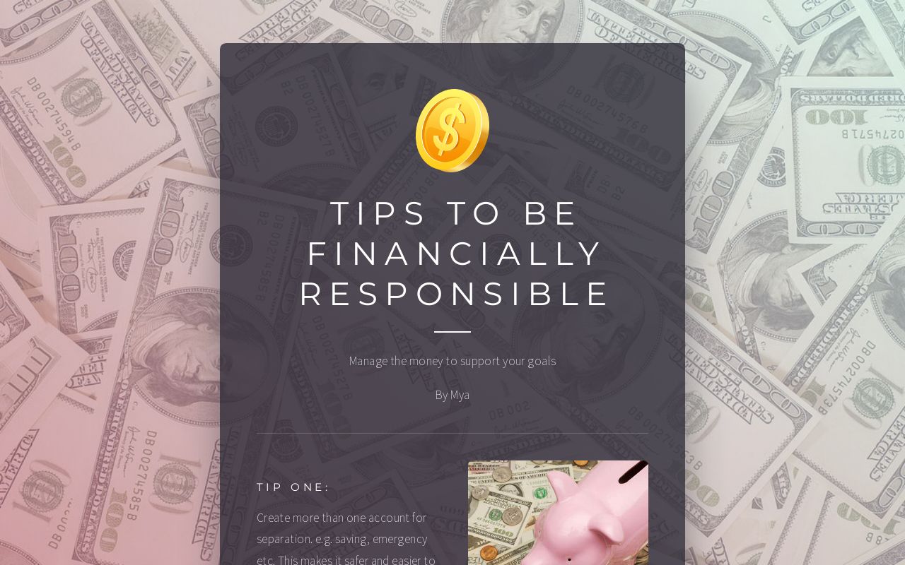Tips to be financially responsible